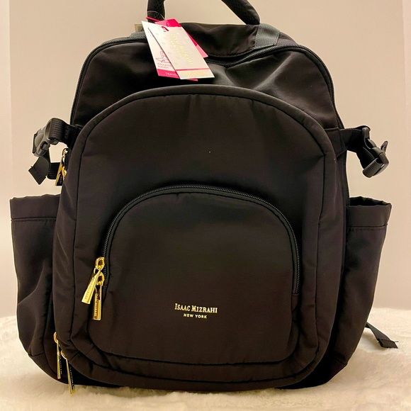 Isaac Mizrahi | Bags | Nwt Isaac Mizrahi Black Htf Backpack Tiktok ...